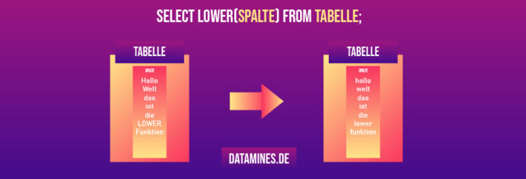 Mit SQL LOWER zur Kleinschreibung