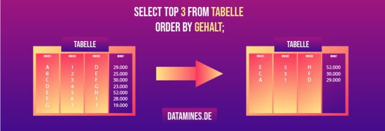 SQL SELECT TOP: Die ersten X Zeilen ausgeben